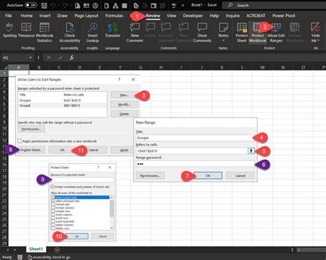 Does Permissions Feature On Allow Users To Edit Ranges Work In Excel