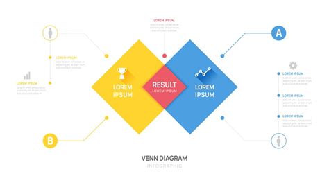 Infographic Venn Diagram Chart Triangle Template Vector Image