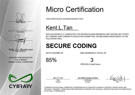 Secure Coding 和阿里巴巴 Java 认证证书 2017年 Kents Tech Blog