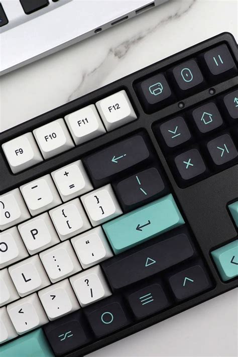 Cool Blue Black XDA PBT ISO Keycaps Set For Mechanical Etsy Computer System Cooling Parts