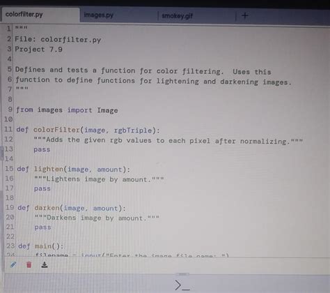 Solved Darkening An Image Requires Adjusting Its Pixels
