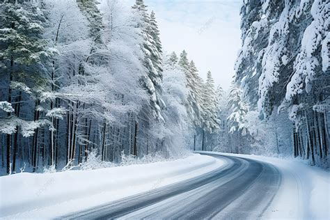 숲을 가로지르는 긴 길 가로수 겨울 높은 해상도 배경 일러스트 및 사진 무료 다운로드 Pngtree