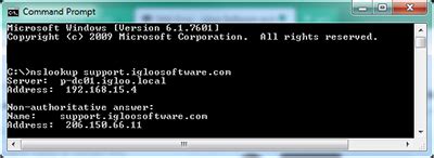 How To Run An Nslookup Igloo Help Center