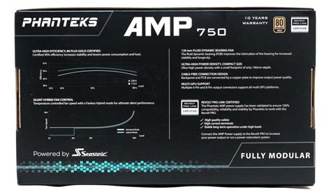 Обзор и тестирование блока питания PHANTEKS AMP 750W PH-P750G — i2HARD
