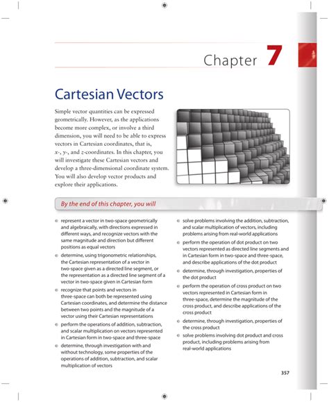 Chapter Cartesian Vectors