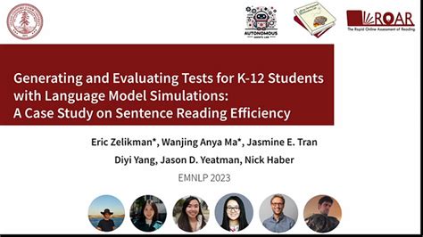 Underline Generating And Evaluating Tests For K Students With Language Model Simulations A