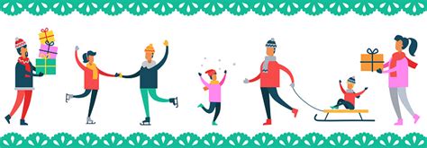 넓은 레이스 리본과 겨울 야외 활동 세트 가족 라이프 스타일 아이콘이있는 디자인 패턴 가족에 대한 스톡 벡터 아트 및 기타 이미지 가족 겨울 겨울 스포츠 Istock