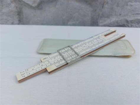 Vintage Slide Rule Engineering Logarithmic Old Slide Rule Mini 1967 Etsy