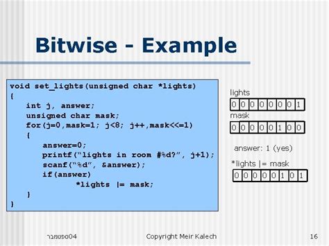 C Programming Language Chapter 9 Bitwise Structures 04