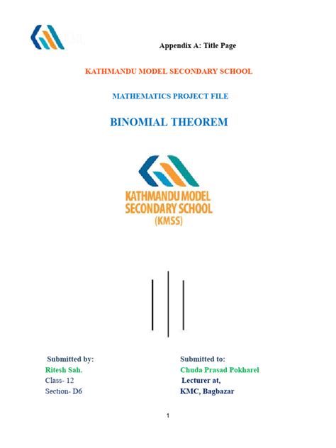Binomial Theorem Ritesh Math Pdf Teaching Methods And Materials