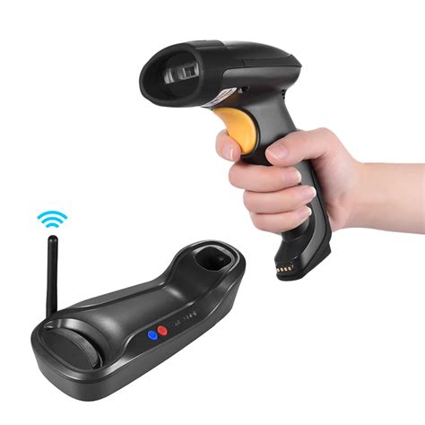 Wireless Handheld 1d 2d Barcode Scanner Bar Code Reader With Base Usb Cable For Supermarket