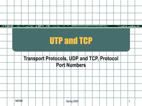 PPT UTP And TCP PowerPoint Presentation Free Download ID