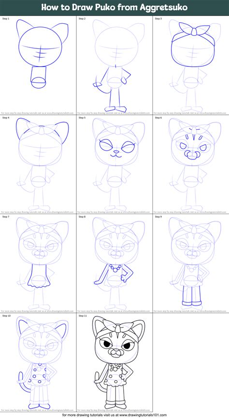 How To Draw Puko From Aggretsuko Aggretsuko Step By Step