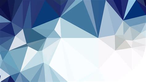 Free Blue And White Polygonal Triangular Background Vector Illustration
