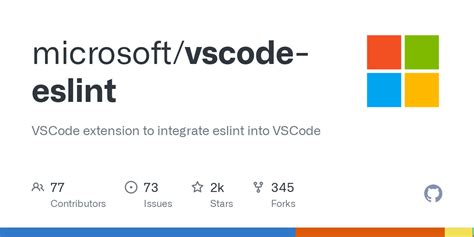 github microsoft vscode eslint vscode extension to integrate eslint into vscode