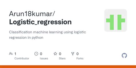Logisticregressionlogisticregressionipynb At Main · Arun18kumarlogisticregression · Github