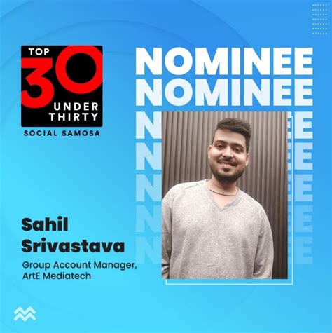 Sahil Srivastava On Linkedin Industryrecognition Top30under30 Socialsamosa Youngleaders