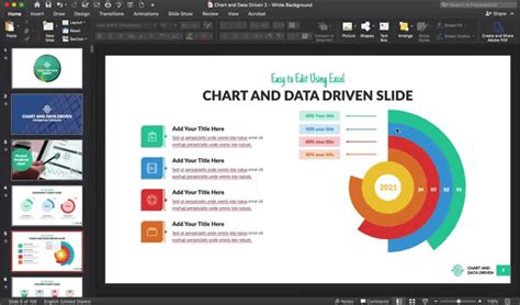Chart And Data Driven PowerPoint Presentation Template Powerpoint Presentation Templates