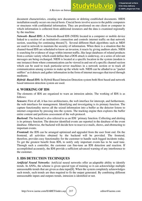A Review On Intrusion Detection System Pdf
