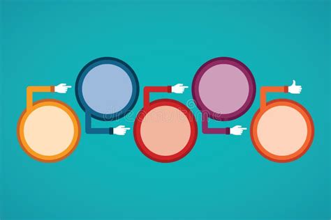 Abstract Vector Timeline Infographic Template In Flat Style For Layout Workflow Scheme Numbered