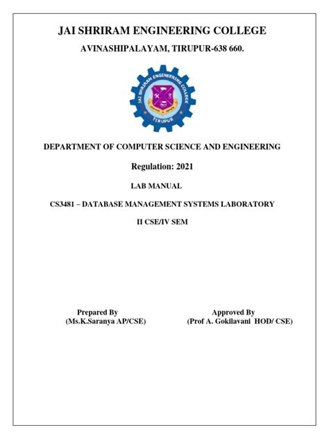 dbms manual pdf databases computing