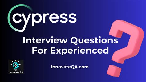 cypress interview questions for experienced 2025 innovateqa