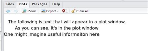 String R Plot Only Text Stack Overflow