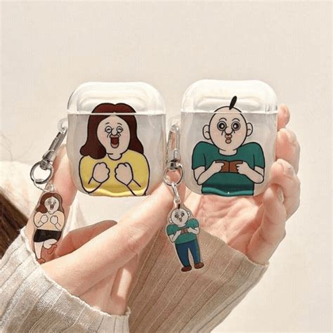 커플에어팟케이스키링포함 캐릭터커플케이스 우정케이스 귀여운케이스 에어팟집 에어팟1세대 에어팟2세대 에어팟3세대 에어팟프로 에어팟프로2 에어팟키링 Y2k 여름 여행 커플