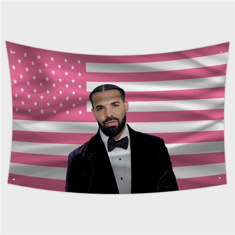 Drake Flag Pink 3x5ft American Drake Flag College Dorm Room Flag