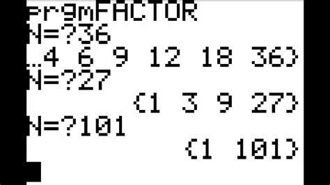 Factoring How To Make A Calculator Program Youtube