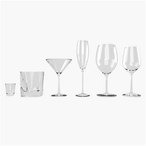 Glass Set 3d Models Download Free3d