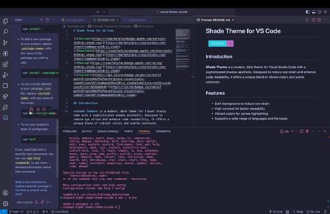 Sh20rajshade Vscode Theme Vs Code Theme Coding Visual Eye Strain