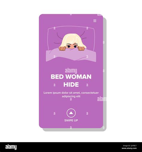 Bed Woman Hide Vector Stock Vector Image And Art Alamy