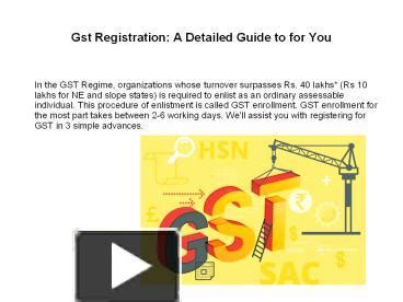 PPT Gst Registration A Detailed Guide PowerPoint Presentation Free To Download Id D
