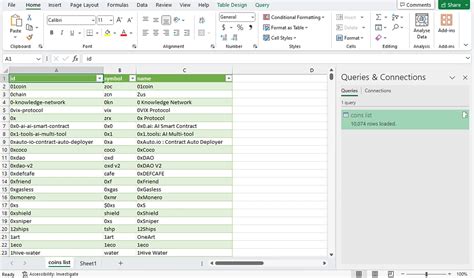 How To Import Live Crypto Prices Into Excel Spreadsheets Coingecko Api