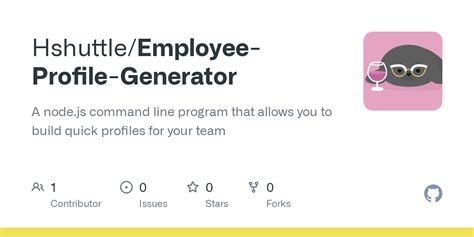 GitHub Hshuttle Employee Profile Generator A Node Js Command Line