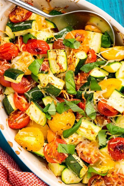 50 Most Delish Easy Summer Side Dishes Zucchini Tomato Bake
