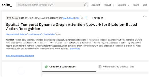 spatial temporal dynamic graph attention network for skeleton based