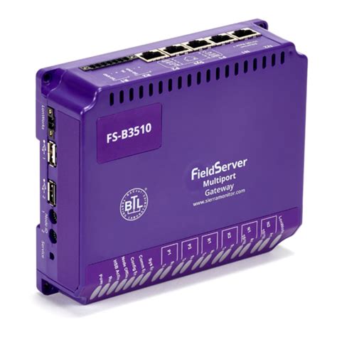 Msa Fieldserver Fs B35 Series Startup Manual Pdf Download Manualslib