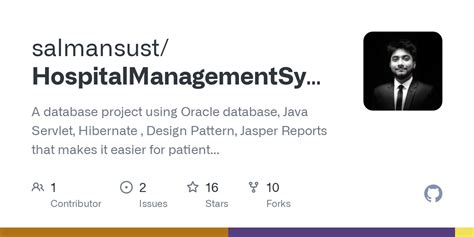 github salmansust hospitalmanagementsystem a database project using oracle database java