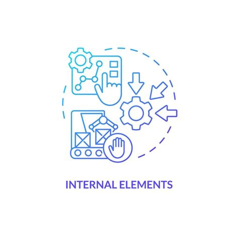 Internal Elements Blue Gradient Blue Gradient Concept Icon Setup Time
