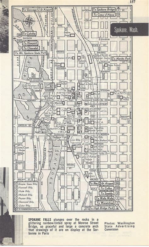 Springfield Massachusetts Map City Map Street Map 1950s 2 Etsy