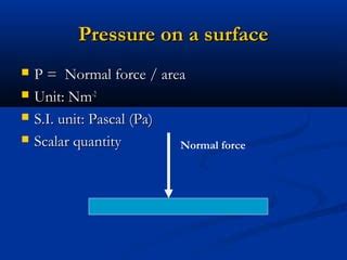 Pressure On Surface PPT
