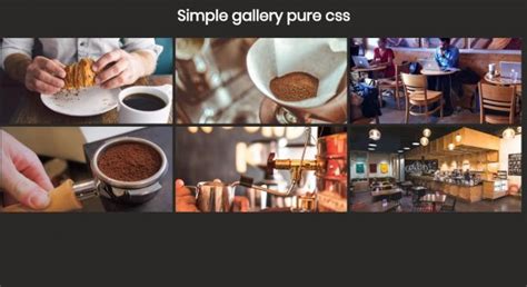 CSS Image Gallery Examples Code Snippet OnAirCode