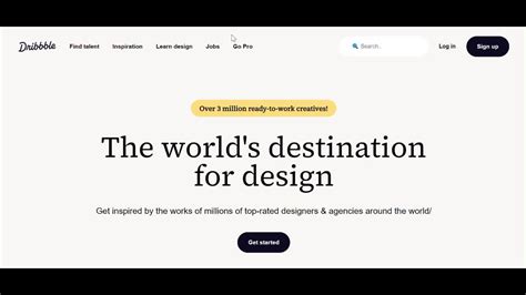 Video Completed A Dribbble Clone Using Html And Css Abhishek