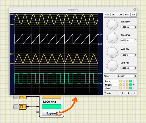 Oscilloscope Simulide