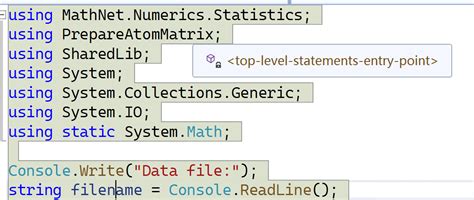 Reference Highlights All The Code For Top Level Statement · Issue 52692 · Dotnetroslyn · Github