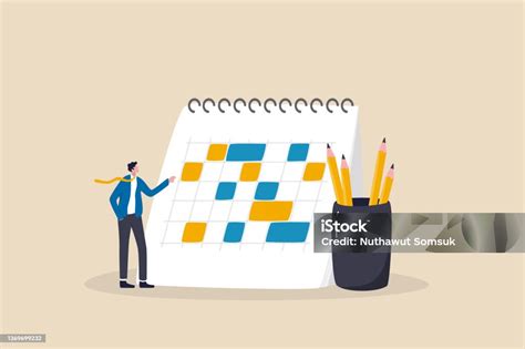 일정과 마감일에 엄격하게 조직 유지 미루기를 중지하고 작업 프로세스를 깔끔하게 제어 더 나은 생산성과 효율성 개념을위한 습관을