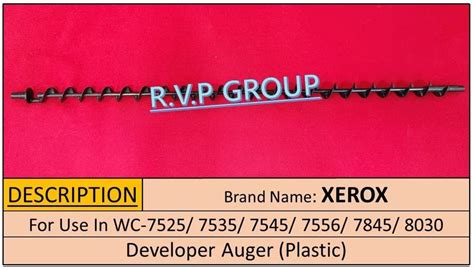 Xerox Wc 7525 7535 7545 7556 7845 8030 Developer Auger Plastic At ₹ 600 Piece Xerox