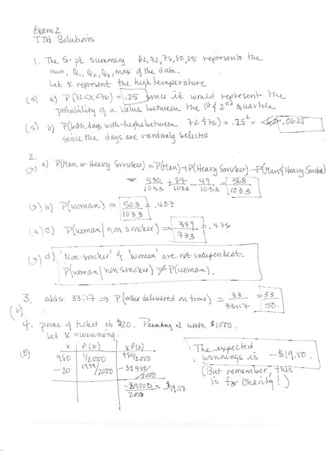 Old Exam 2 With Answers Elementary Statistics Math 0013 Docsity